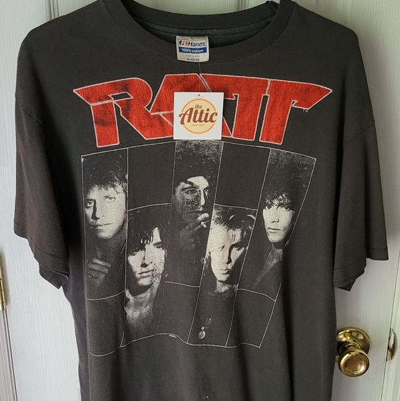 Vintage | Shirts | Vtg Ratt 8s Authentic Metal Concert Tee Shirt | Poshmark